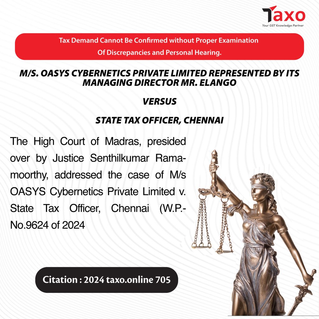 Tax Demand Cannot Be Confirmed without Proper Examination Of ...