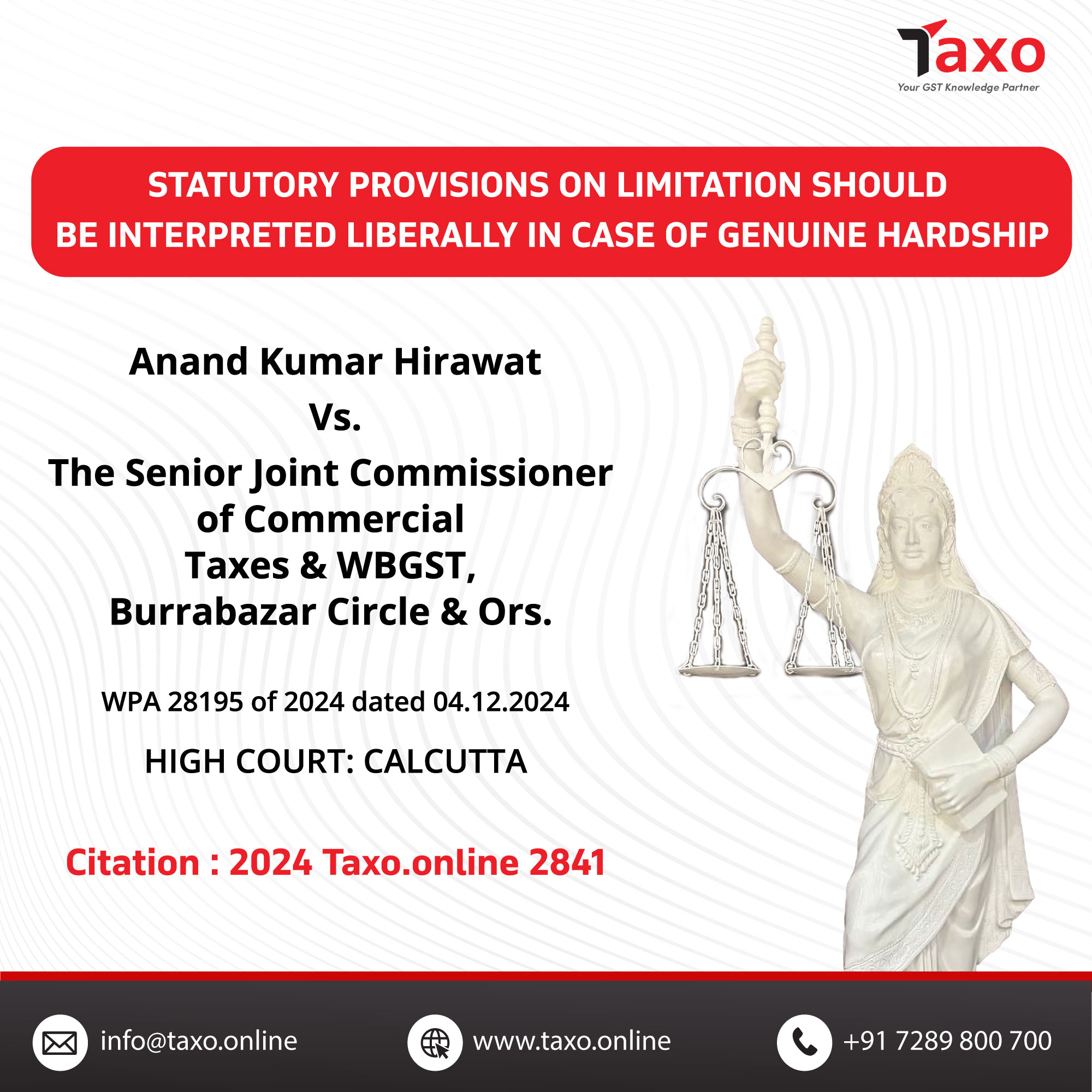 STATUTORY PROVISIONS ON LIMITATION SHOULD BE INTERPRETED LIBERALLY IN ...